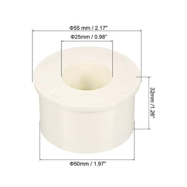 PVC Reducer Bushing, Pipe Fitting Coupling Tube Connector Adapter ...