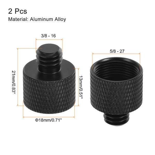 5/8" Female to 3/8" Male Convert Screw Adapter Mic Stand Aluminum Alloy ...