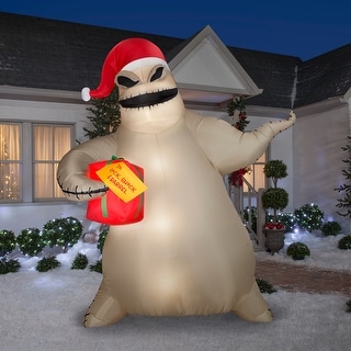 Gemmy Giant Airblown Inflatable Oogie Boogie with Present for Lock ...