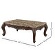 ACME Devayne Coffee Table, Marble & Dark Walnut - Bed Bath & Beyond ...