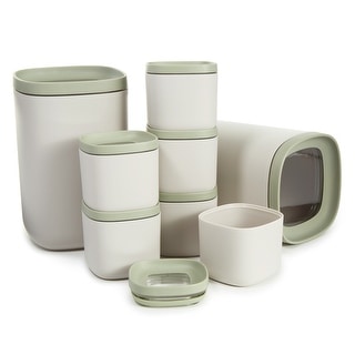 BergHOFF Balance 8Pc Recycled Stackable Food Container Set, Moonmist ...