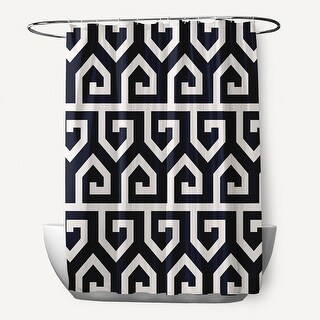 Keyed Up Geometric Print Shower Curtain (71 x 74) - Bed Bath & Beyond ...