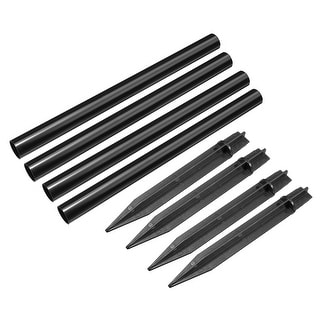 4set Plastic Ground Spikes 8.5 Inch Solar Torch Light Stakes with ...