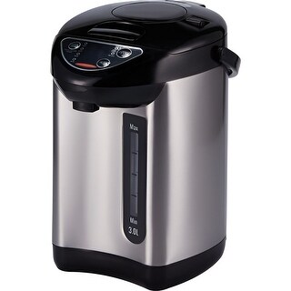 Black Countertop Hot Water Boiler 3L with Precision Temperature Control ...