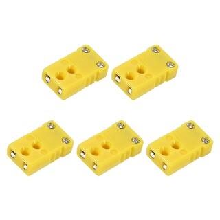 K Type Thermocouple Wire Connectors Female Plug 120°C(248°F) Yellow ...