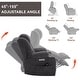 Cheniile Power Lift Massage Chairs with USB, Cupholders and Heating ...