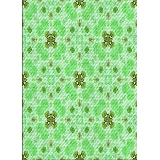 Ahgly Company Machine Washable Transitional Jade Green Area Rugs - Bed ...