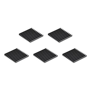 E Shape Aluminum Heatsink for MOS GPU IC Chip 3D Printers 5pcs - Black ...