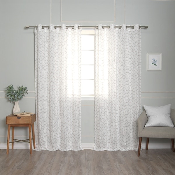 Aurora Home Opaque Cube Curtains - Bed Bath & Beyond - 31868259