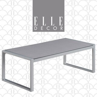 Elle Decor Tropez Outdoor Coffee Table, Gray - Bed Bath & Beyond - 21944655