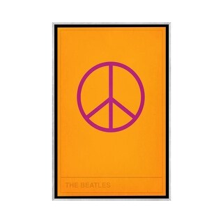iCanvas "The Beatles Peace Out" by 5by5collective Framed - Bed Bath ...