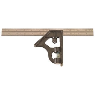 Johnson Level 400 Professional Cast Iron Combination Square, 12" - Bed ...