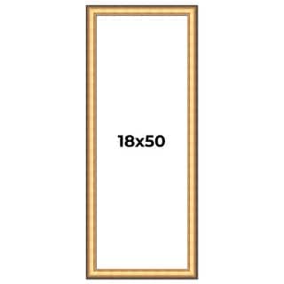 18x50 Frame Gold Plein Aire Solid Wood Picture Frame Width 2 Inches ...