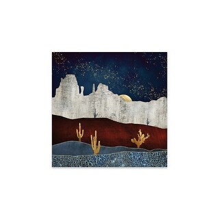 Moonlit Desert Print On Acrylic Glass by SpaceFrog Designs - Bed Bath ...