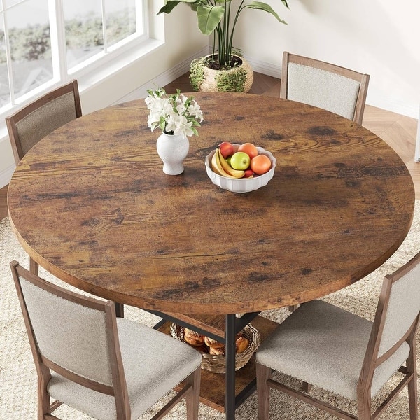 Elegant Roman Column Dining Table with Built-in Storage - Bed Bath ...