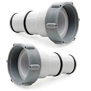 Intex Hose Adapter A w/ Collar for Threaded Connection Pumps (Pair) (3 ...