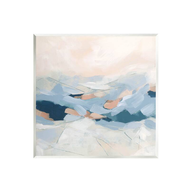 Stupell Modern Brushed Mountain Landscape Wall Plaque Art, Design by ...
