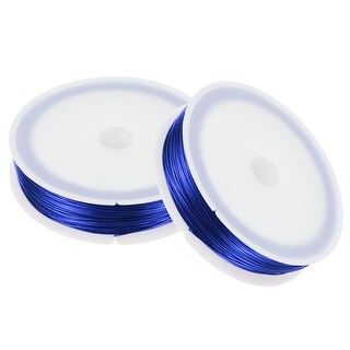 2Rolls 131ft Flexible Paddle Florist Wire 0.5mm Metal Beading Wire ...