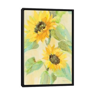 iCanvas "Sunny Blooms" by Albena Hristova Framed Canvas Print - Bed ...