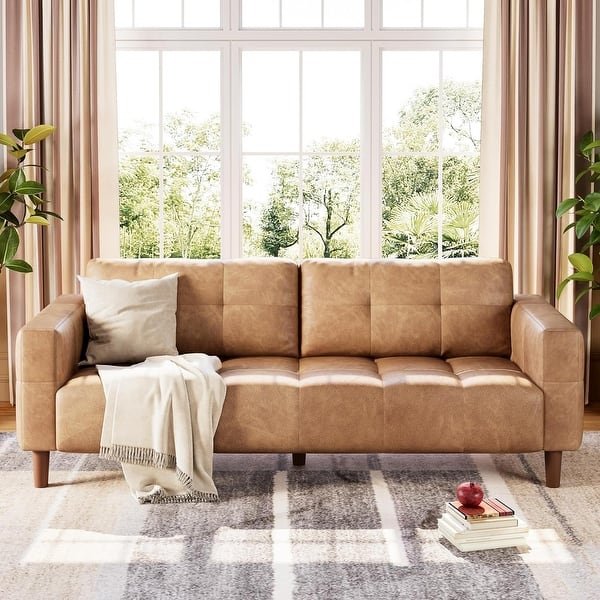 comfy leather sofa