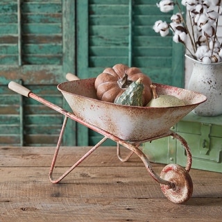 Rusty Harvest Wheelbarrow - 24''W x 11½''D x 11''H - Bed Bath & Beyond ...
