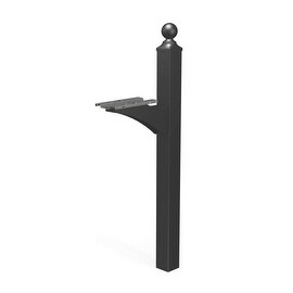 PostMaster ES200B00 East Pointe Universal Mailbox Post, Textured Black ...