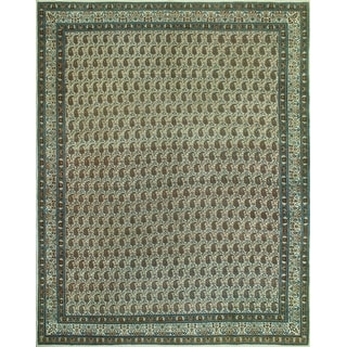 Noori Rug Fine Vintage Distressed Irie Ivory/Brown Rug - 9'10" x 13'2 ...