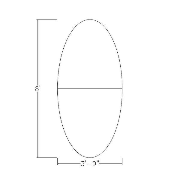 6 Person 8X4 Oval Conference Table with X Bases And Power Modules - Bed ...