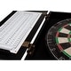 GSE™ Solid Wood Dart Board Cabinet Set with Sisal/Bristle Dartboard and ...