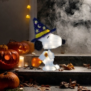 18" Peanuts LED Pre-Lit Wizard Snoopy - Bed Bath & Beyond - 40203485