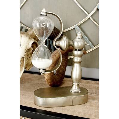 Silver Metal Traditional Timer 12x8x4 In - Overstock - 21015393