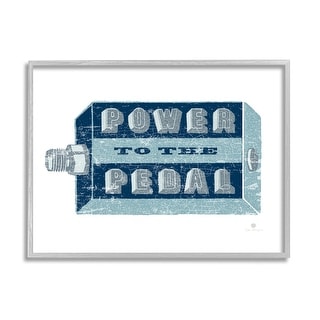 Stupell Power To Pedal Cycling Framed Giclee Art Design by Peter Horjus ...