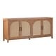 Walker Edison Modern 70-inch Reeded Sideboard with Arched Doors - Bed ...