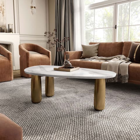 Gold Marble Coffee Tables - Overstock