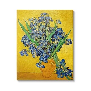 Stupell Vaas met Irissen Vincent van Gogh Iris Flower Painting Canvas Wall Art, Design by ...