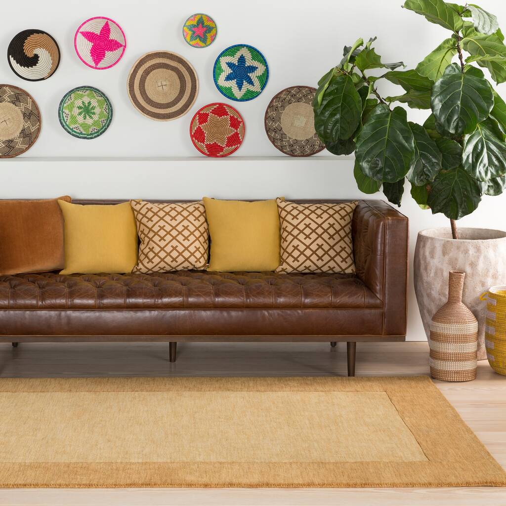 Hand Loom Quail Wool Rug - Overstock - 11766589