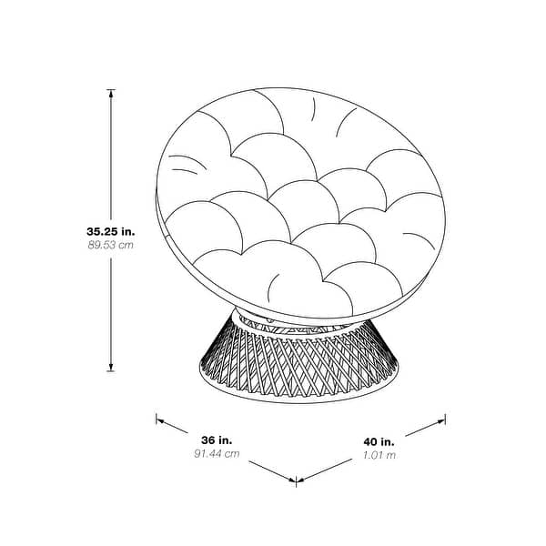 Dimensions Of A Papasan Chair
