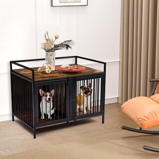 Dog Crate with 2-Doors,2 Room Openable Divider - Bed Bath & Beyond ...