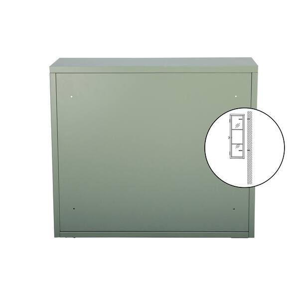 Retro Style Haze Double Glass Door Wall Cabinet Bed Bath And Beyond 9988