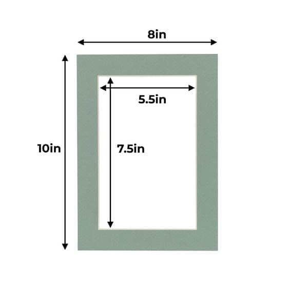 8x10 Mat for 6x8 Photo - Seafoam Green Matboard for Frames Measuring 8 ...