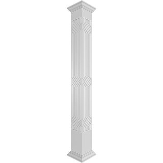 Craftsman Classic Square Non-Tapered Atlas Fretwork Column - Bed Bath ...