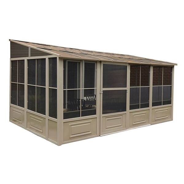 Florence - Wall Mounted Solarium 10x16 Polycarbonate Roof - Bed Bath ...