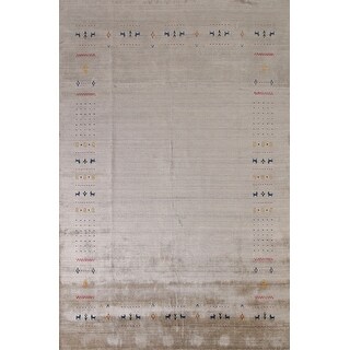 Tribal Gabbeh Oriental Area Rug Living Room Hand-knotted Wool Carpet ...