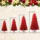 5 Foot Red PVC Christmas Tree with Fireproof Features and Expansion - 5 ...