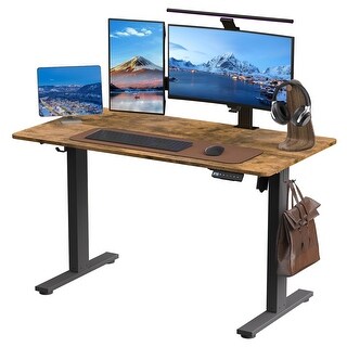 Adjustable Height Standing Desk,48 * 24" Sit Stand Up Computer Desk w ...