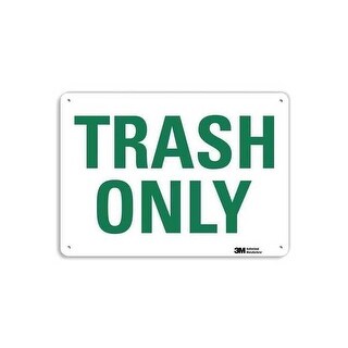 Lyle Facility Sign,10 in x 14 in,Aluminum U1-1031-RA_14X10 - 1 Each ...