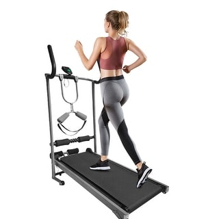 Folding Shock-absorbing Mechanical Walking Machine Treadmill - Bed Bath ...