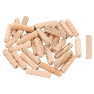 Wooden Dowel Pins, Wood Dowels Rods, Fluted Dowel Joints for Grooved ...