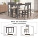 Merax Farmhouse Counter Height 5-Piece Dining Table Set - Bed Bath ...