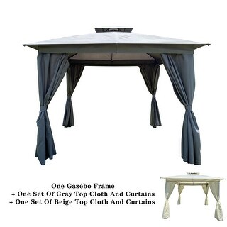 All-Weather 10x10 Ft Outdoor Patio Garden Gazebo, Versatile Outdoor ...